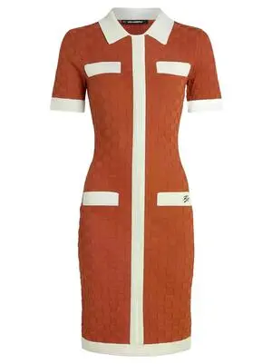 Karl Lagerfeld Two-tone Mini Dress - Orange