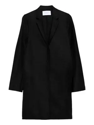 Harris Wharf London Cocoon Virgin-wool Coat - Black