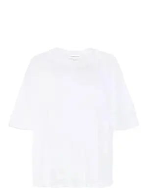 Victoria Beckham Drape Sleeve T-shirt - White