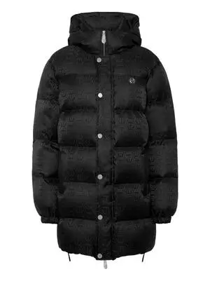 Philipp Plein Monogram Padded Coat - Black