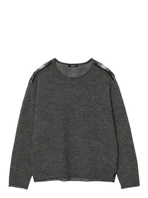 UNDERCOVERISM Checked-panel Wool Sweater - Grey