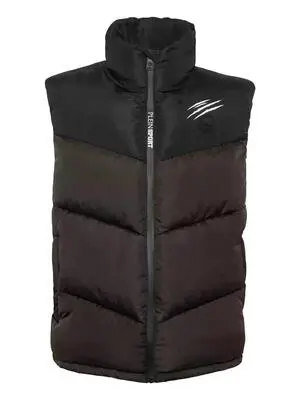 PLEIN SPORT Claw-print Quilted Gilet - Brown