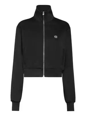 Philipp Plein Logo-plaque Zip-up Jacket - Black