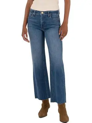Kut From The Kloth Kelsey Raw Hem Kick Flare Jeans - Diligence