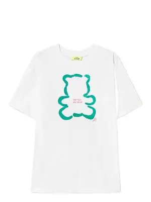 TWINSET Printed Cotton T-shirt - White
