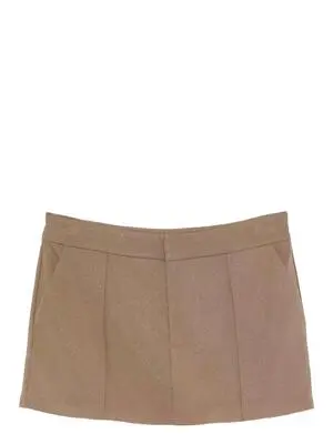 ELEH Panelled A-line Skirt - Neutrals