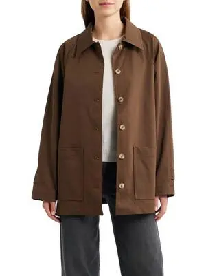 REFORMATION Fisher Oversize Trench Coat - Brown