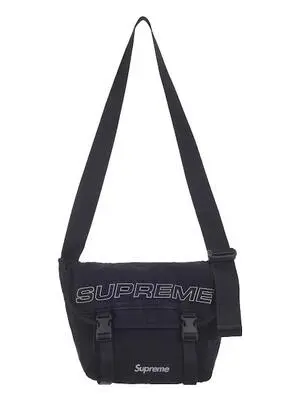 Supreme Denim Messenger Bag - Black