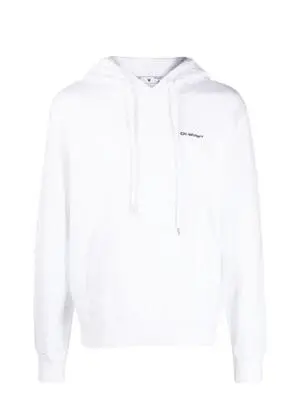 Off-White Diag Wave Outline Hoodie - White