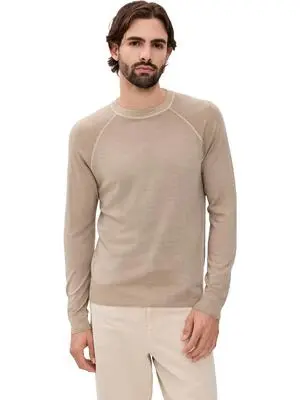 FEDELI Raglan Sleeve Crew Neck Sweater