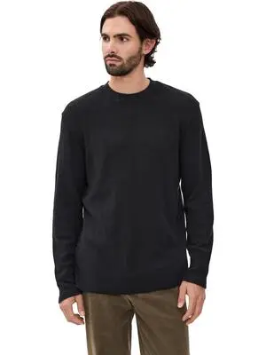 RHYTHM Classic Waffle Knit Tee - Black