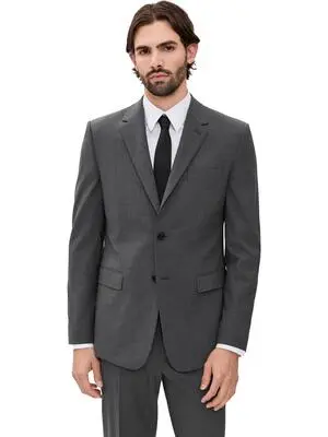 Theory Chambers Stretch Wool Blazer - Medium Charcoal