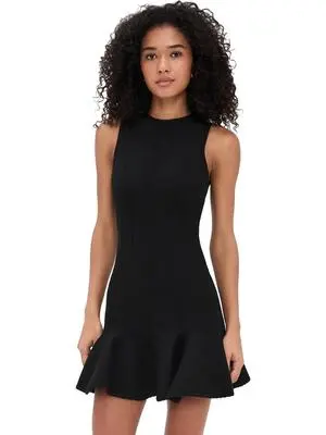 Fleur Du Mal Knit Corset Dress - Black