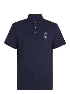 Rlx Ralph Lauren Tailored Polo Bear Polo Shirt - Navy