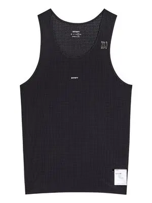 Satisfy Space-o Perforated Stretch-jersey Vest - Black