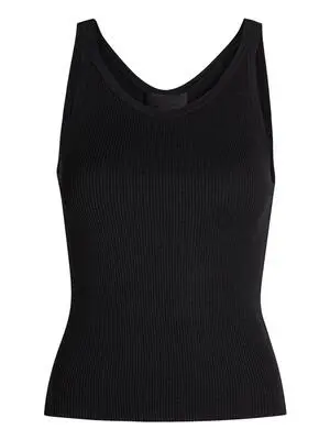 NILI LOTAN Selah Ribbed Silk Tank