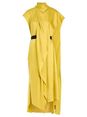 ROKSANDA Lysar Asymmetric Draped Silk Gown - Yellow