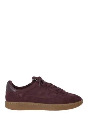 Ash Siena Nabuck Leather Sneakers - Red