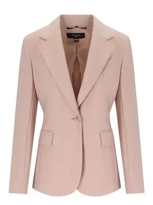 Max Mara Lamine Single-Breasted Blazer Pink