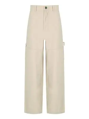 Max Mara Caronte Wide Leg Trousers - Ivory