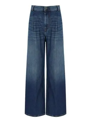 Max Mara Ortles Wide Leg Jeans - Blue