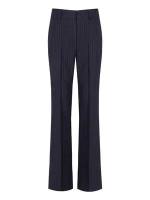 Essentiel Antwerp Flared Pinstriped Pants - Blue