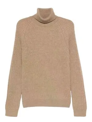ZANONE Ribbed Turtleneck Sweater - Neutrals