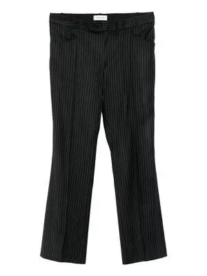 ERNEST W. BAKER Striped Straight Leg Pants - Black