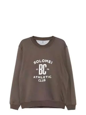 Brunello Cucinelli Graphic-print Sweatshirt - Brown