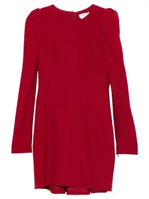 Alexander McQueen Fitted Puff-sleeve A-line Dress - Red