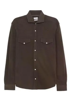 Brunello Cucinelli Cotton Shirt - Brown