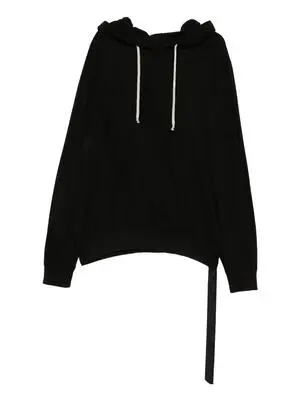 Rick Owens Cotton Hoodie - Black