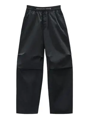 Alexander Wang Mid-rise Pleated Knee Pant - Black