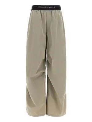 Alexander Wang Mid-rise Pleated Knee Pant - Ivory