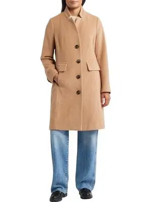 London Fog Wool Blend Coat - Camel