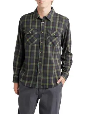 DARK SEAS Garrison Cotton Blend Button-up Shirt - Black