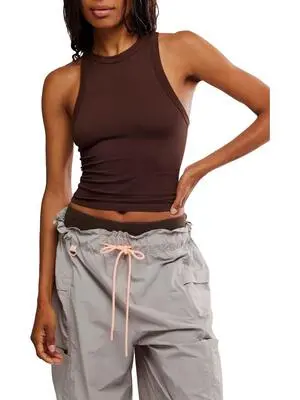 Free People FP Movement Dynamite Tank Top Chocolate