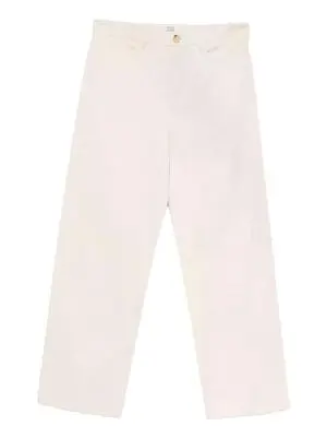 TOTEME Organic Cotton Trousers - Neutrals