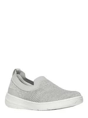 Fitflop Super-q Knit Slip-ons - Arctic Grey/silver