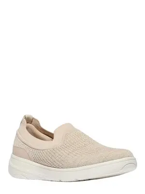 Fitflop Super-q Knit Slip-ons - Stone Beige/platino