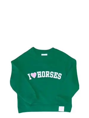 BITS & BOWS Printed Sweatshirt - Green