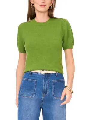 Vince Camuto Puff Sleeve Sweater - Salted Lime