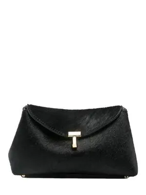 TOTEME Pony Hair T-lock Clutch - Black