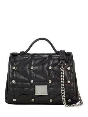 Karl Lagerfeld K/kuilt Rhinestone-embellished Cross Body Bag - Black
