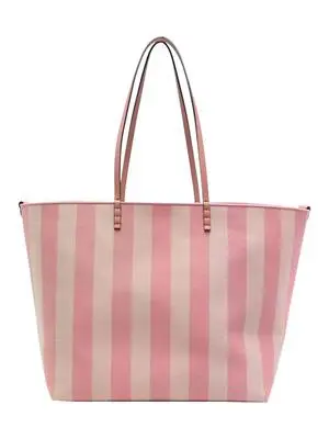Fendi Large Striped Tote Bag - Pink