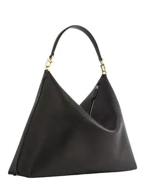 TOTEME Bevel Leather Shoulder Bag - Black