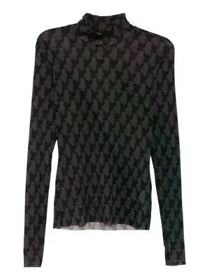 MASU Pattern-printed Top - Black
