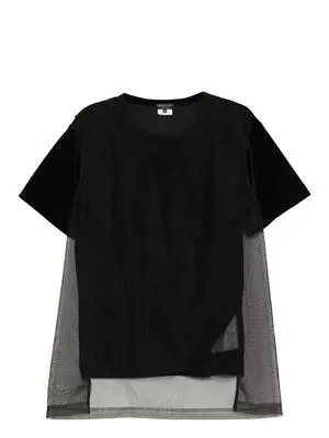 Comme Des Garçons Double-layer T-shirt - Black