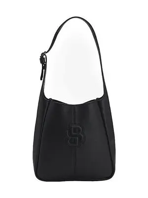 BOSS Faux-leather Shoulder Bag - Black