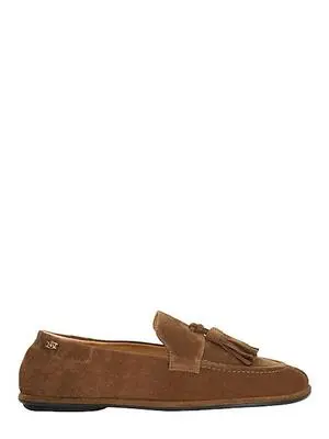 DUNE Grounding Suede Loafers - Brown Suede